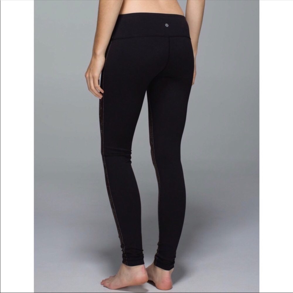 Lululemon Wunder Under 3d Golden Goddess Luon Rare - Gem